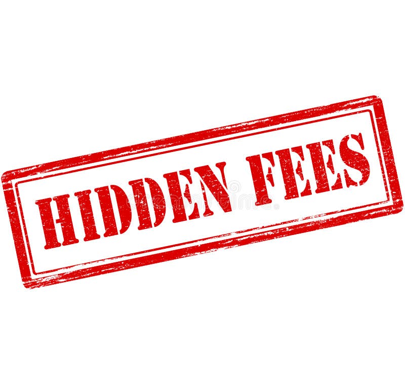 Hidden fees stock illustration. Illustration of text - 92088828