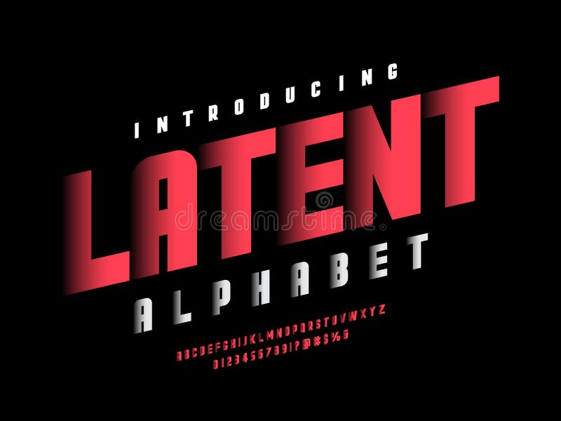 Hidden font stock vector. Illustration of gradient, decoration - 144092450