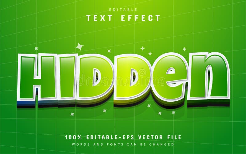 Hidden green text effect stock illustration. Illustration of design ...