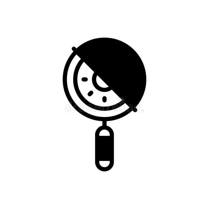Black Solid Icon for Hidden, Secret and Unseen Stock Illustration ...