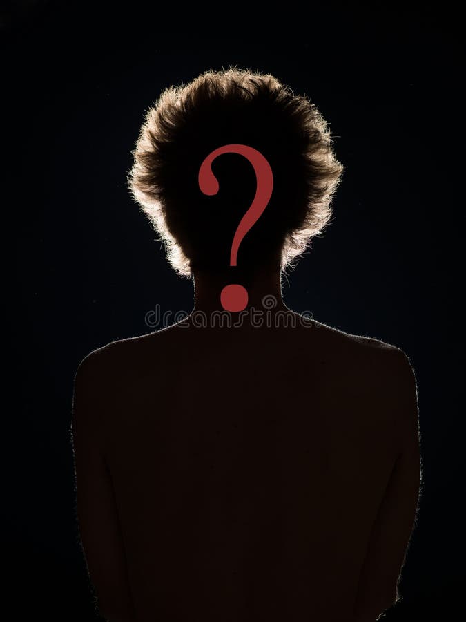 Hidden Identity, Who is this Person? Stock Image - Image of alone, male ...