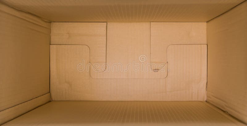 Hidden Inside a Cardboard Packaging Box Stock Image - Image of open ...