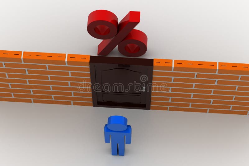 Hidden Interest Rate from People Stock Illustration - Illustration of ...