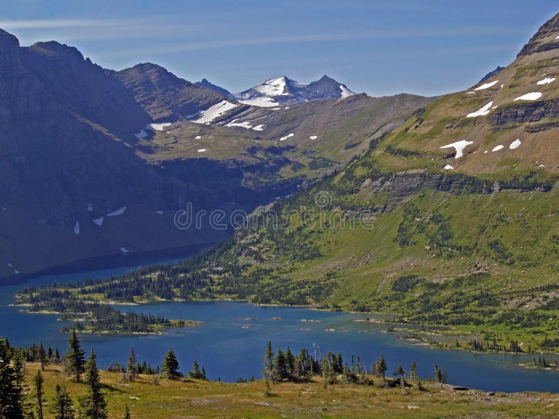 Hidden Lake from Above stock photo. Image of snow, range - 1133466
