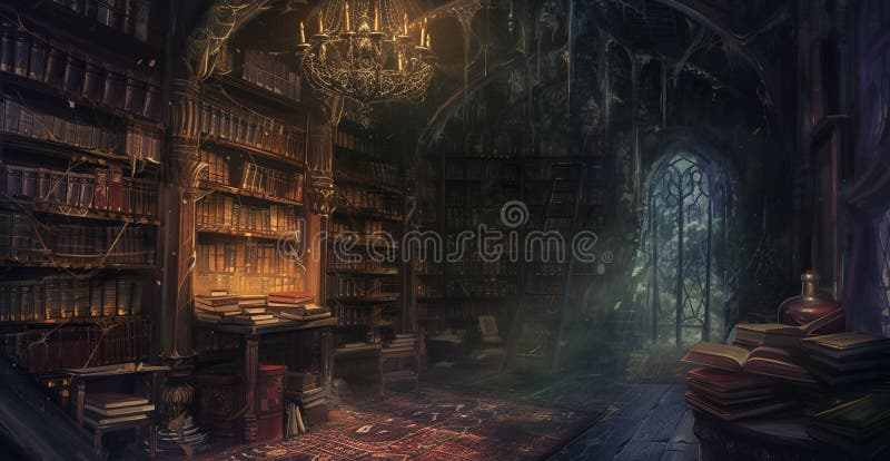 A Hidden Library Filled with Forgotten Spells, Ancient Grimoires ...