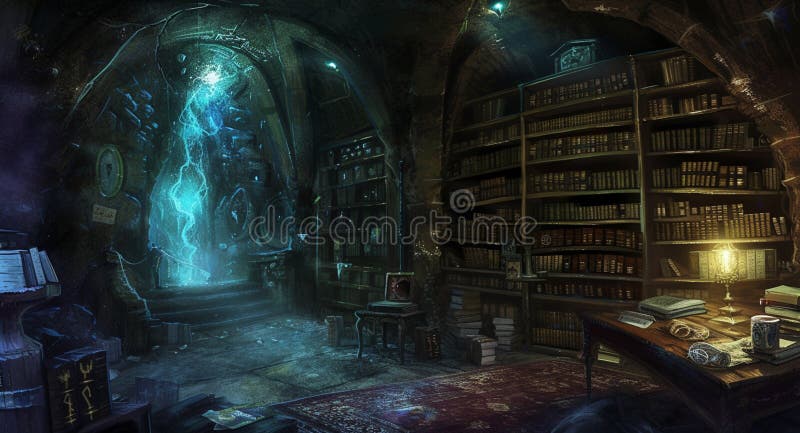 A Hidden Library Filled with Forgotten Spells, Ancient Grimoires ...