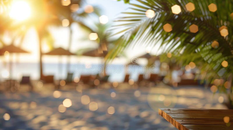 Hidden Mental Load Visualised in Soft Blurred Beach Setting Stock Image ...