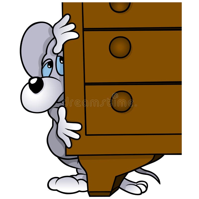 Hidden Mouse stock vector. Illustration of cute, animal - 65069668