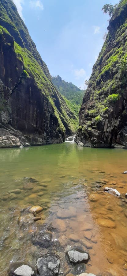 Hidden River Two Colors of Water Stock Image - Image of water, coast ...