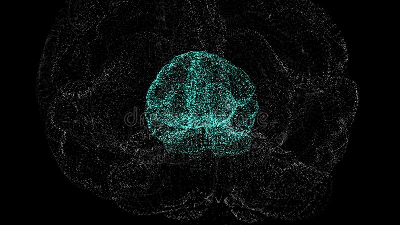 Magically Designed Human Brain Inside of Another Brain Frame, Floating ...