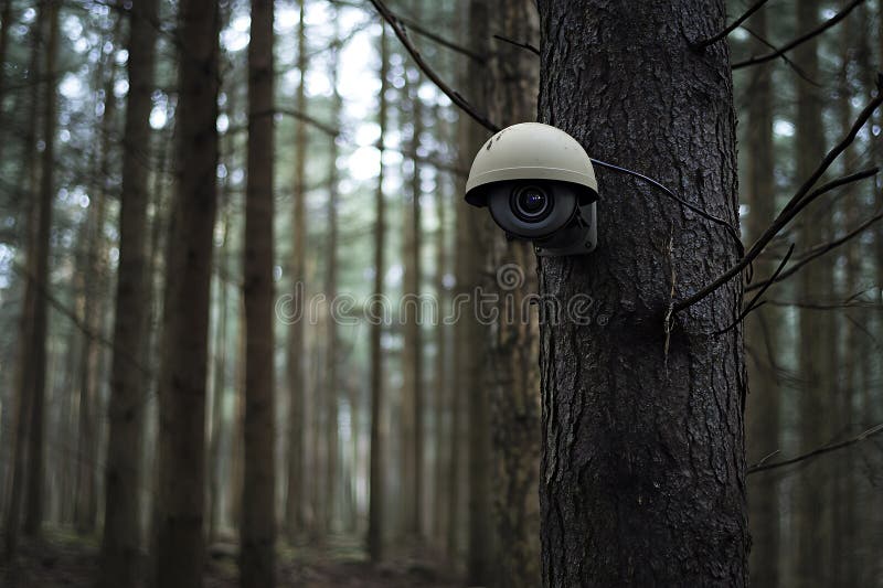 Hidden Security Camera Discreetly Mounted in a Tree for Natural ...