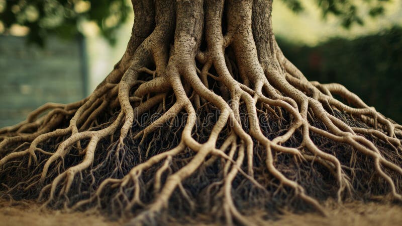 Hidden Strength Intertwined Tree Roots Forming a Resilient Underground ...