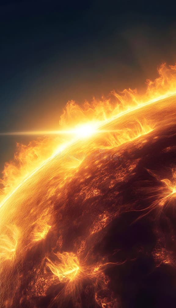 Hidden Sun Anomaly: a Mysterious Glow at Sunset Stock Illustration - Illustration of celestial ...