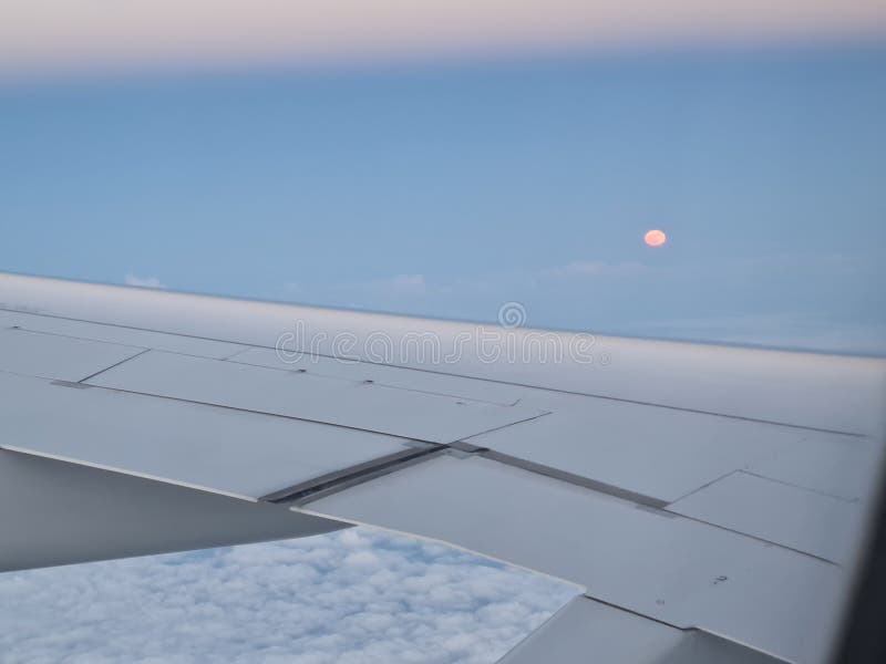 Flight among the Clouds at Sunset, HDRI Stock Photo - Image of coast ...