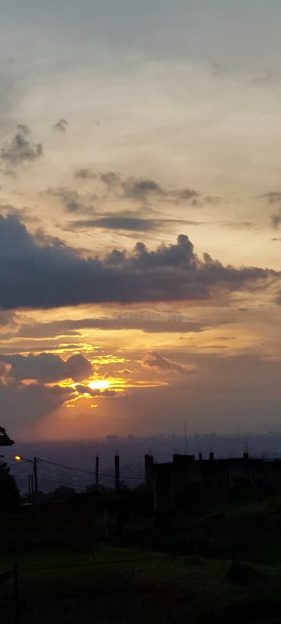 A Hidden Sunset in Bandung stock image. Image of indonesia - 262624787
