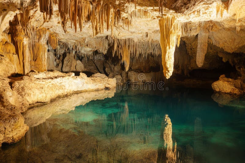 A Hidden Tropical Cave, Where Glowing Crystals Reflect Off the Clear ...