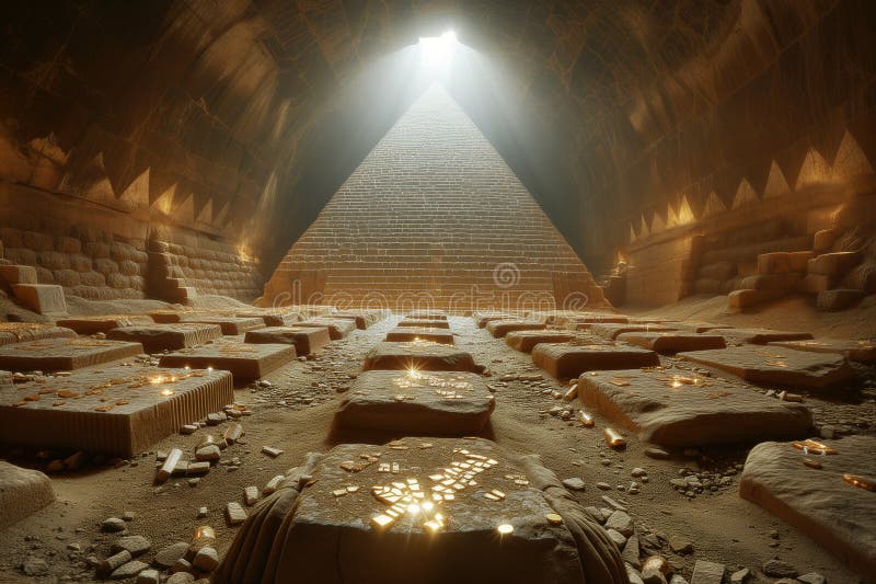 A Hidden Underground Civilization Discovered Stock Illustration ...