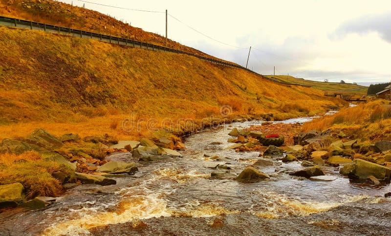 Hidden valley stock image. Image of river, durham, weardale - 78605149