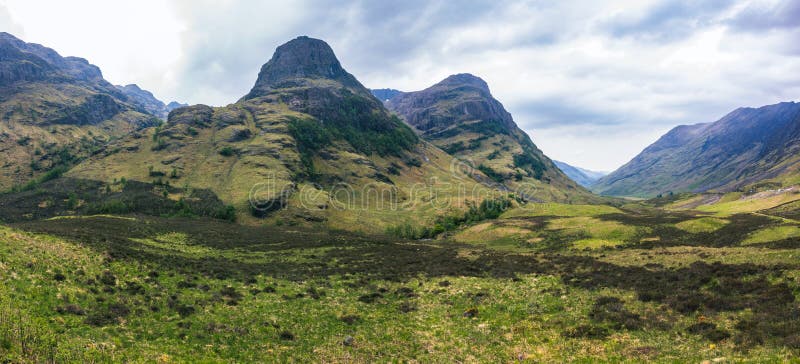 Hidden Valley View in the Scottish Highlands Stock Image - Image of ...