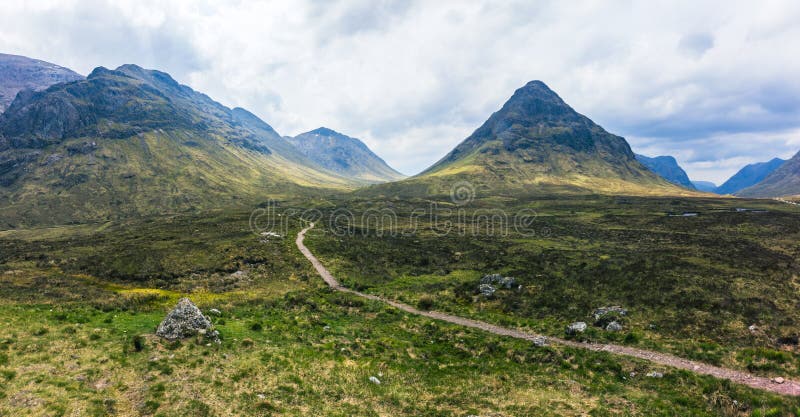 Hidden Valley View in the Scottish Highlands Stock Image - Image of ...
