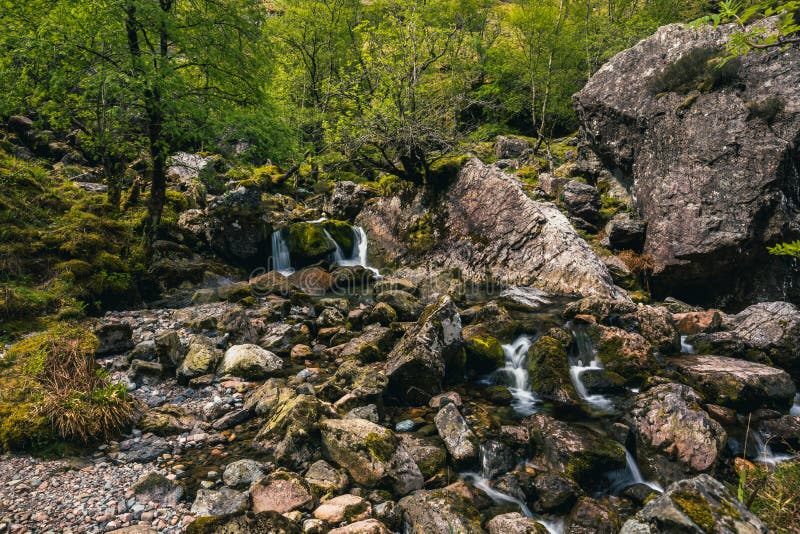 Hidden Valley View in the Scottish Highlands Stock Photo - Image of ...