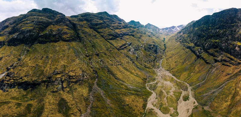 Hidden Valley View in the Scottish Highlands Stock Photo - Image of ...