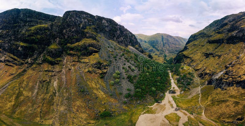 Hidden Valley View in the Scottish Highlands Stock Photo - Image of ...
