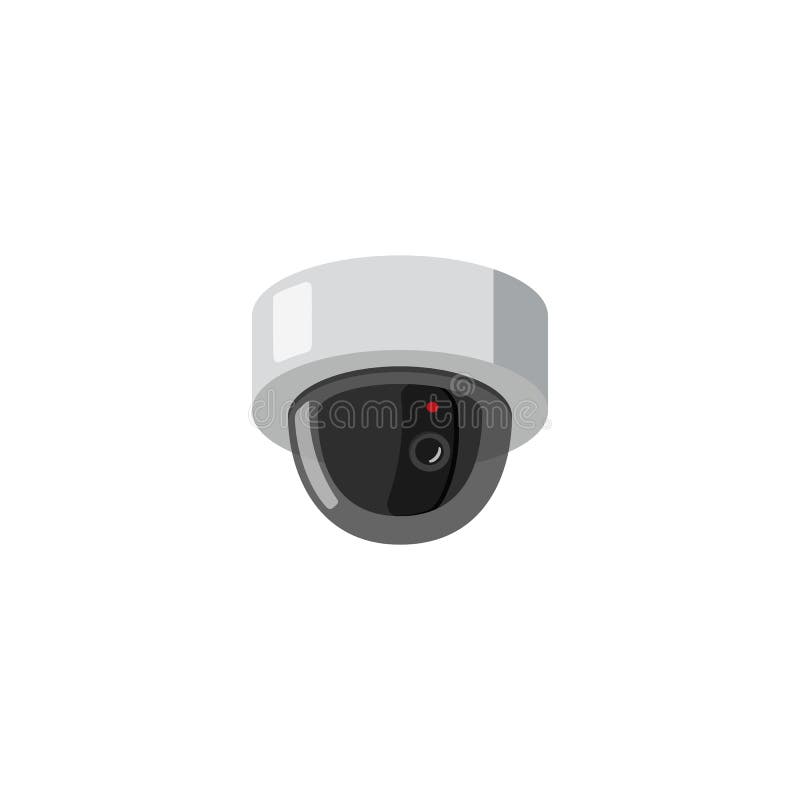 Hidden Video Surveillance Camera Device Flat Vector Illustration ...