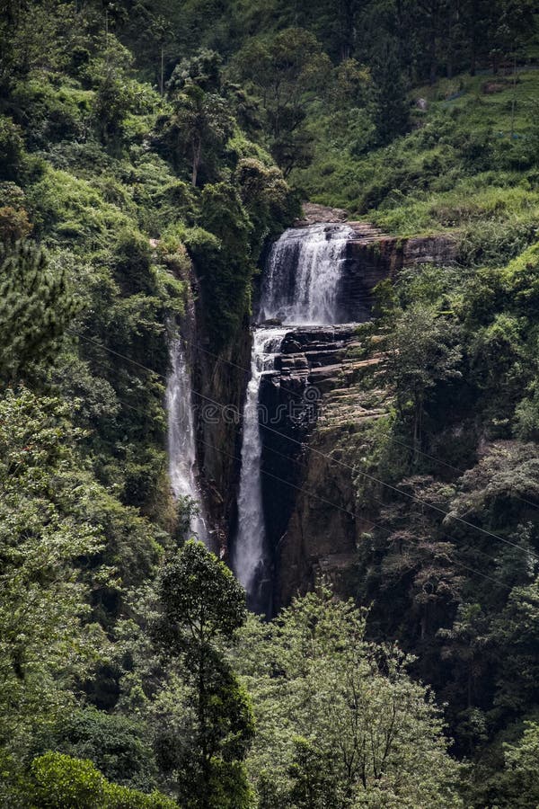 Hidden Water stock image. Image of waterfall, mountains - 67421163