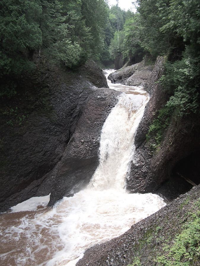 The hidden waterfall stock image. Image of green, canyon - 22837019
