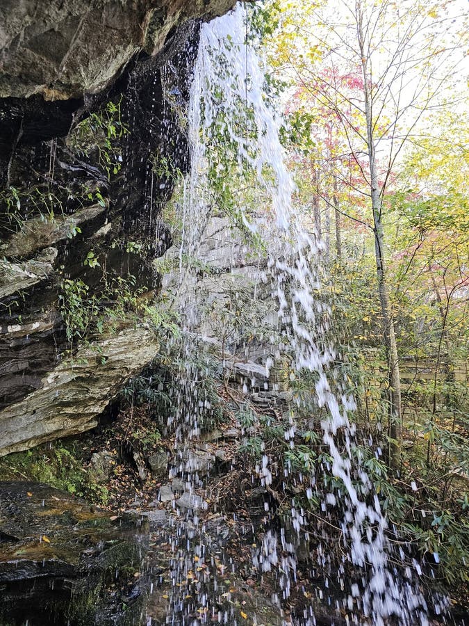 Hidden waterfall stock photo. Image of wonderfull, waterfall - 94257072