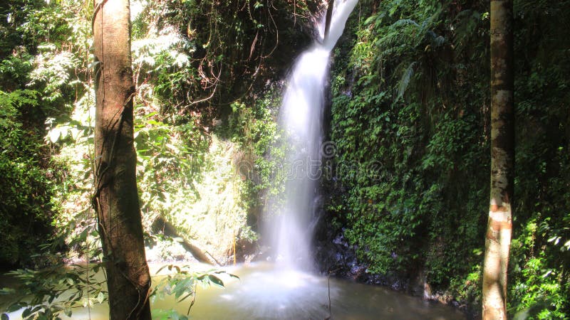 Hidden Waterfall in Simpang Parit Forest Stock Image - Image of ...