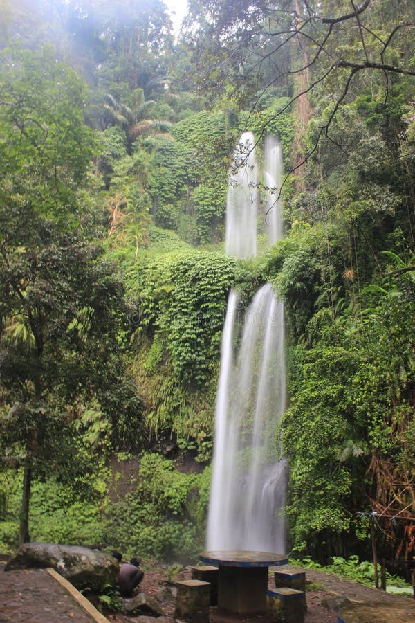 Hidden waterfall stock photo. Image of wonderfull, waterfall - 94257072