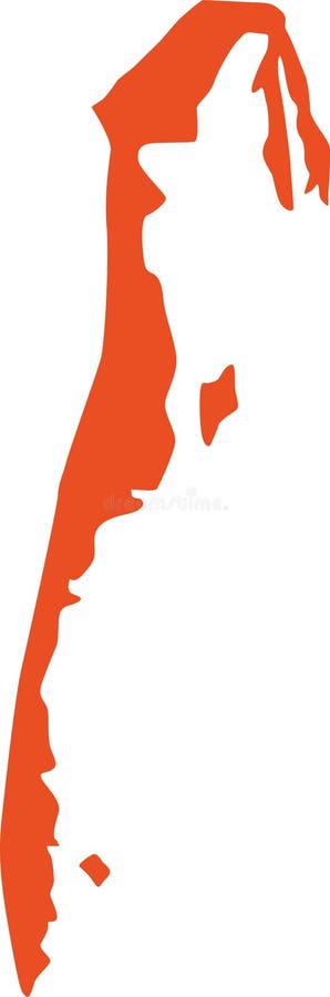 Map of Hiddensee stock vector. Illustration of travel - 231278962