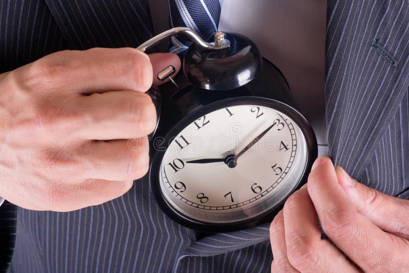 Hide alarm clock stock photo. Image of number, cover - 27459058