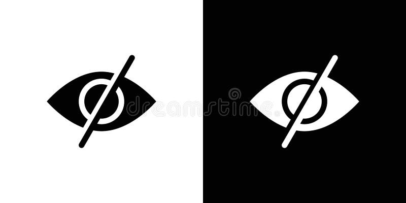 Hide icon logo set vector stock vector. Illustration of concept - 332866849