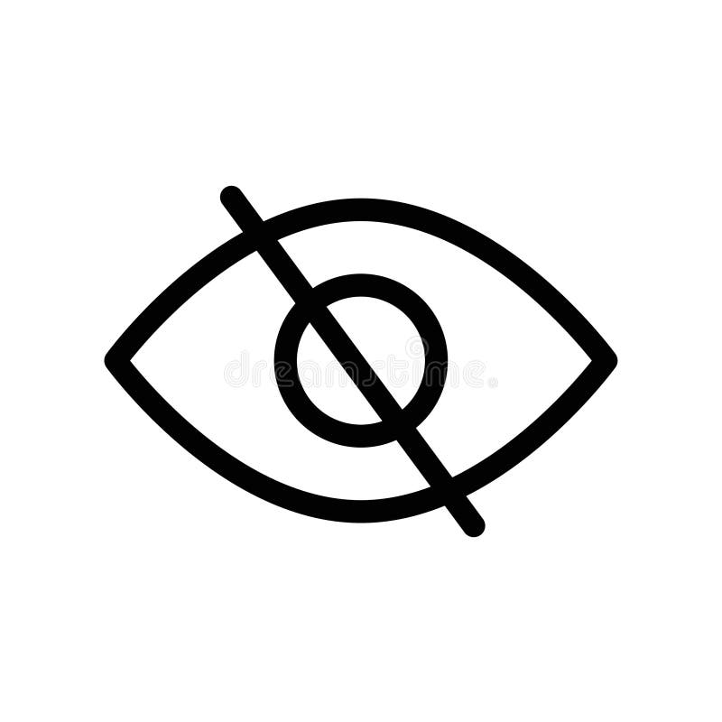 Hide Icon Logo Symbol Outline Set Stock Illustration - Illustration of ...