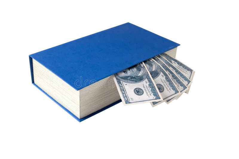 Hide the Money in a Thick Book , Financial Concept, Stock Photo - Image ...