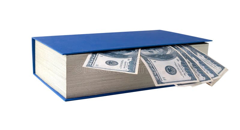 Hide the Money in a Thick Book , Financial Concept, Stock Photo - Image ...