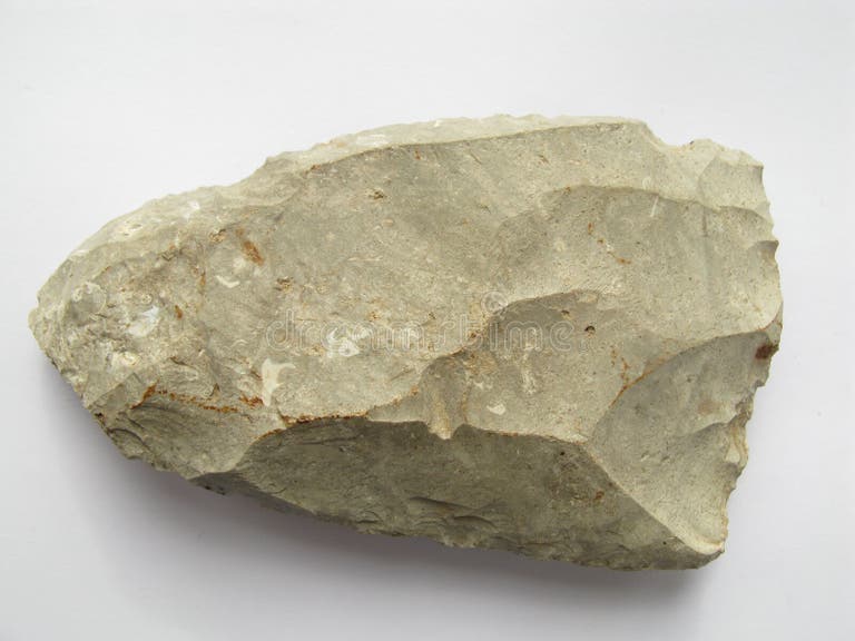 Hide Scraper Native American Artifact Stock Photo - Image of hand ...