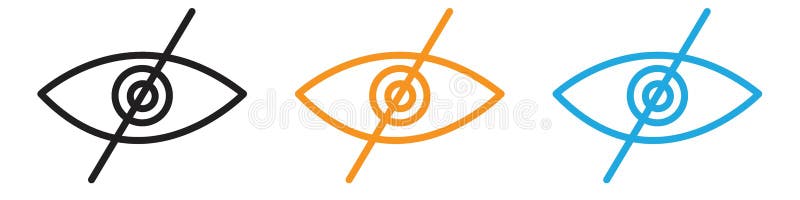 Hide Vector Logo Set Collection for Web App Ui Stock Vector ...