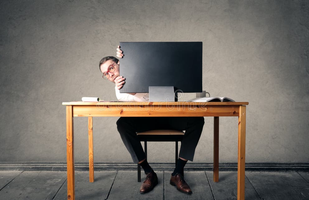 Hideaway desk stock image. Image of secrets, businessman - 52291141