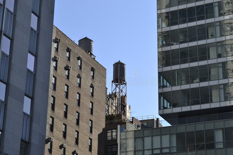 Hiden water towers stock image. Image of architecture - 51604349