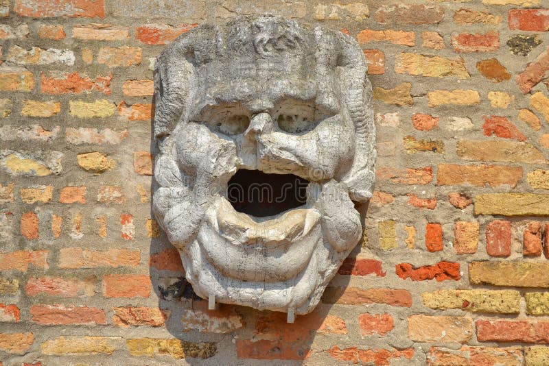 Hideous Relief Mask stock image. Image of landmark, islands - 44895929