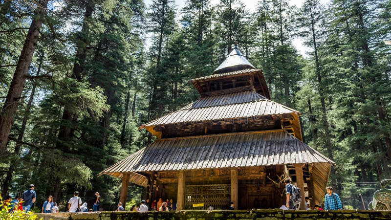 Hidimba Devi Temple Located in Manali Editorial Stock Photo - Image of ...