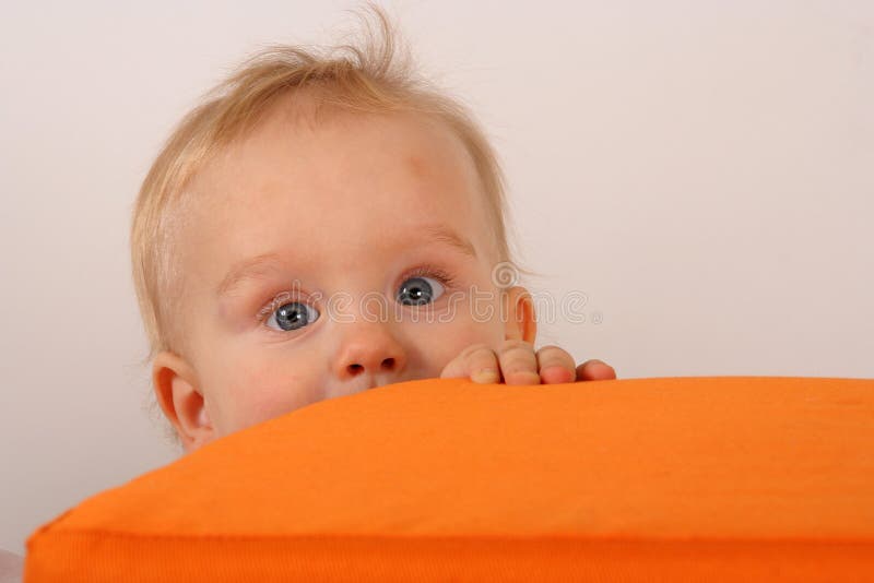 Hiding babyboy stock photo. Image of cute, eyes, child - 5557030