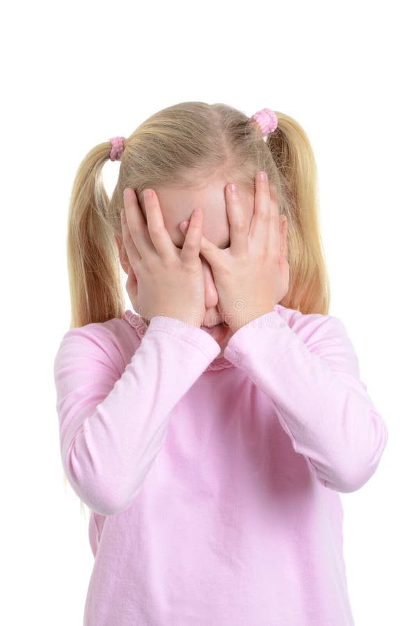 Hiding stock photo. Image of child, fear, silly, little - 18756000