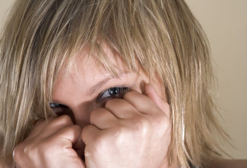 Hiding the face stock photo. Image of hiding, lovely, light - 446226