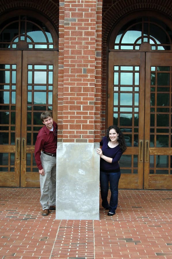 Hiding games stock photo. Image of leaning, happy, college - 20097132