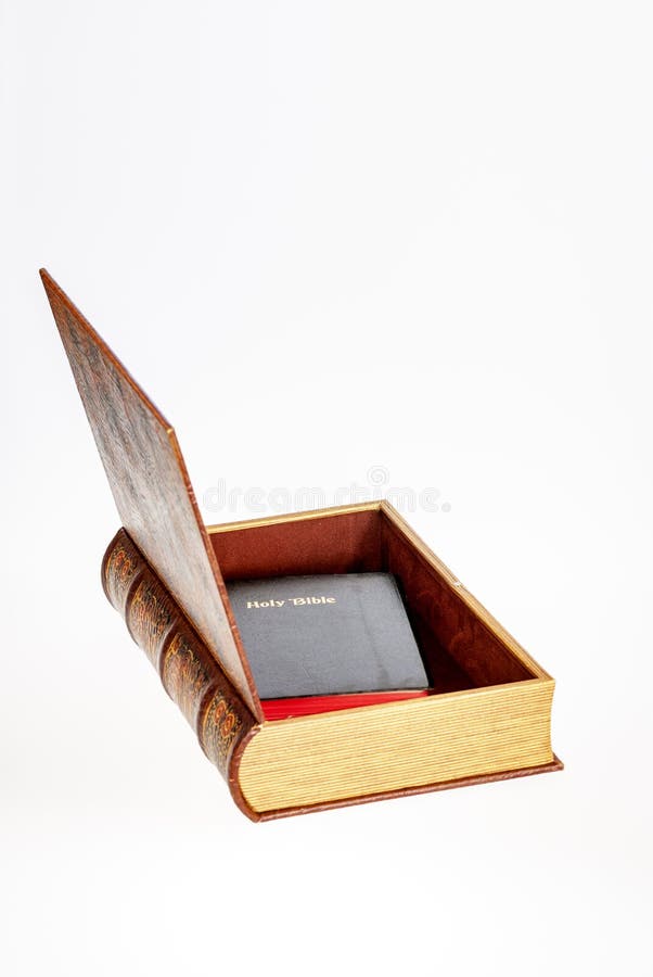 Hiding Place for the Holy Bible Stock Photo - Image of yellow, isolated ...